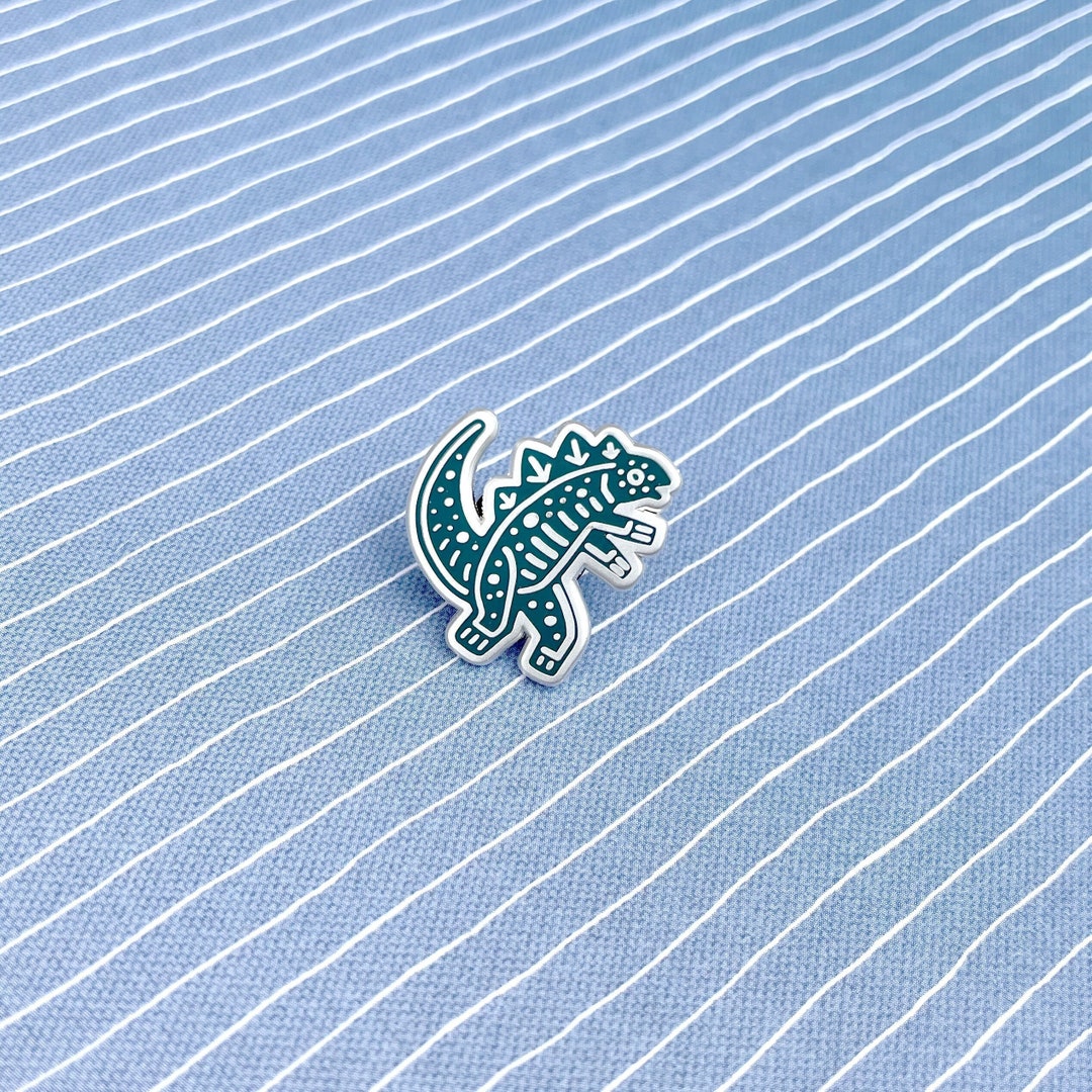Kaiju Enamel Pin Giant Monster Spirit Animal Radioactive Dinosaur Lapel ...