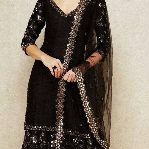 Kurta Sharara Set for Bridesmaids Indian Pakistani Wedding - Etsy Kurta Sharara Set for Bridesmaids Indian Pakistani Wedding - Etsy