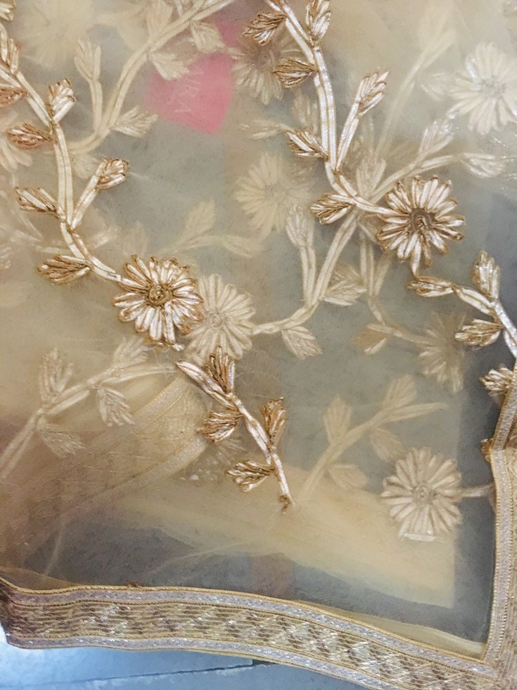 Golden Dupatta Golden scarf indian suit scarf Indian dupatta | Etsy