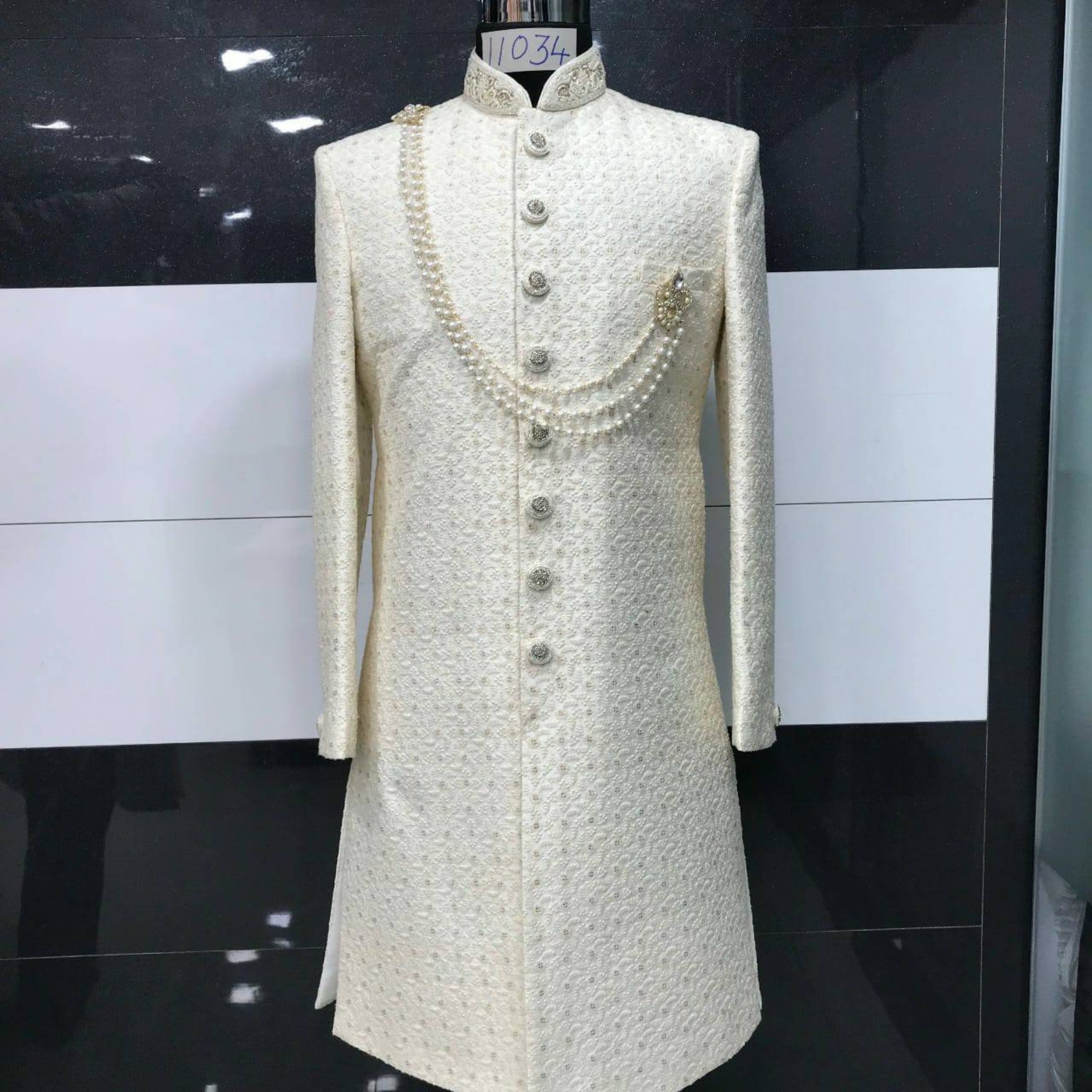 Buy Designer Groom Sherwani Nawabi Sherwani Royal Groom Outfit Online ...