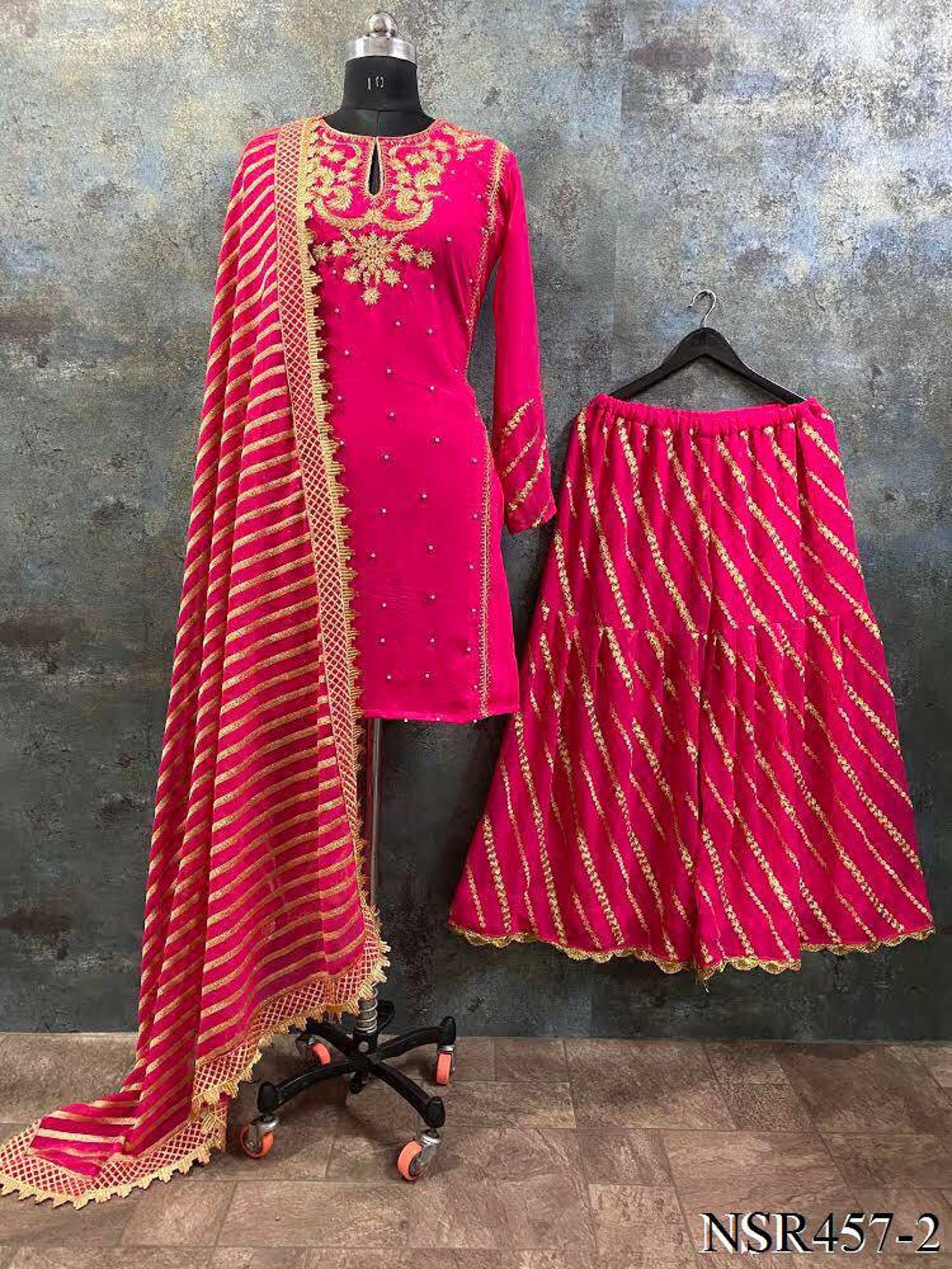 Designer Sharara Suit Kurta Palazzo Set Gharara Suit | Etsy