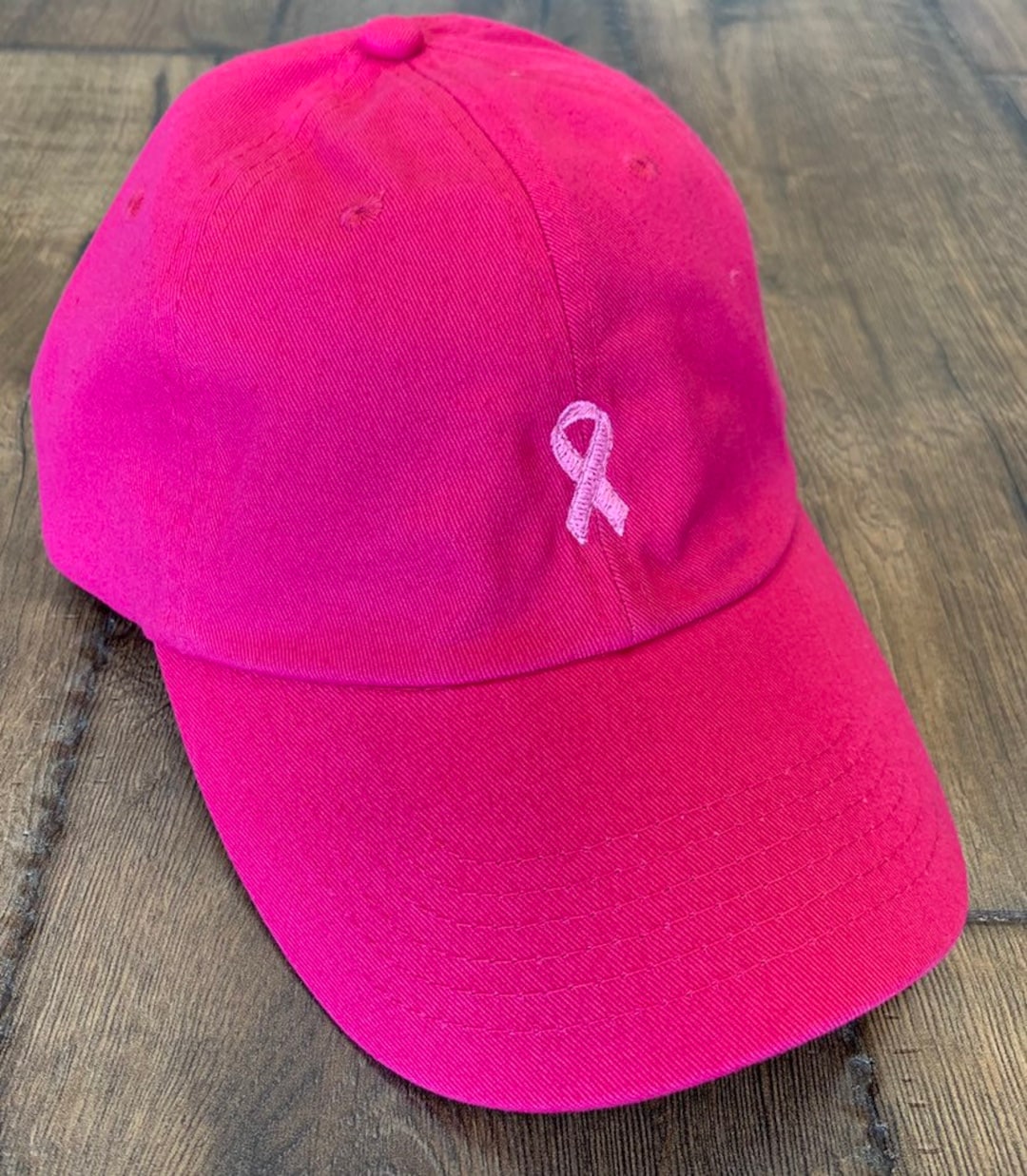 Embroidered Breast Cancer Awareness Baseball Cap: Customizable Cotton ...