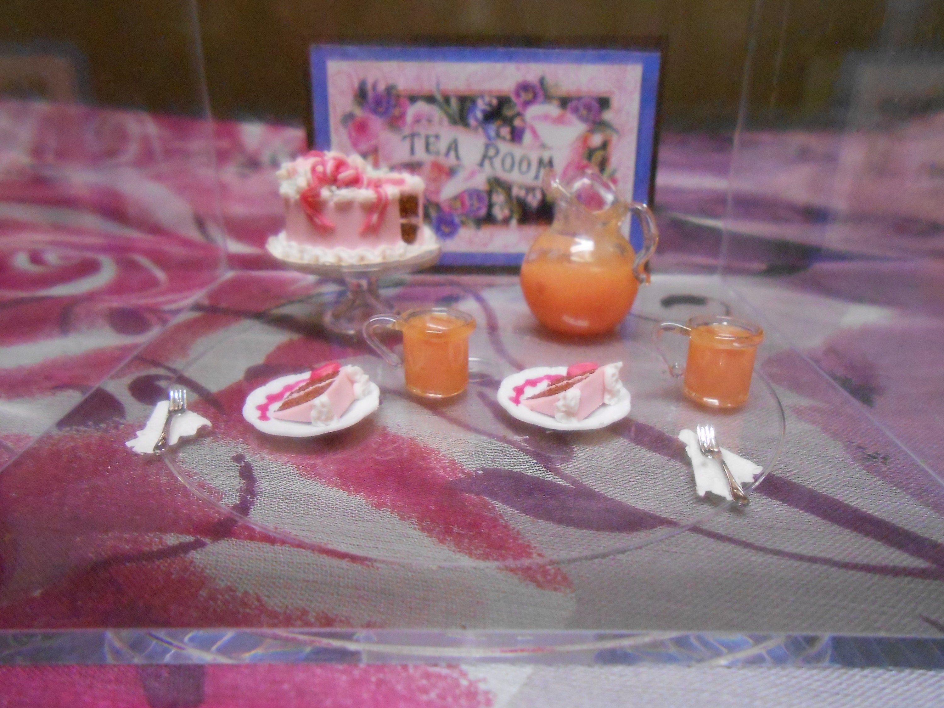 Miniature Tea Room Set 1/12 Scale - Etsy