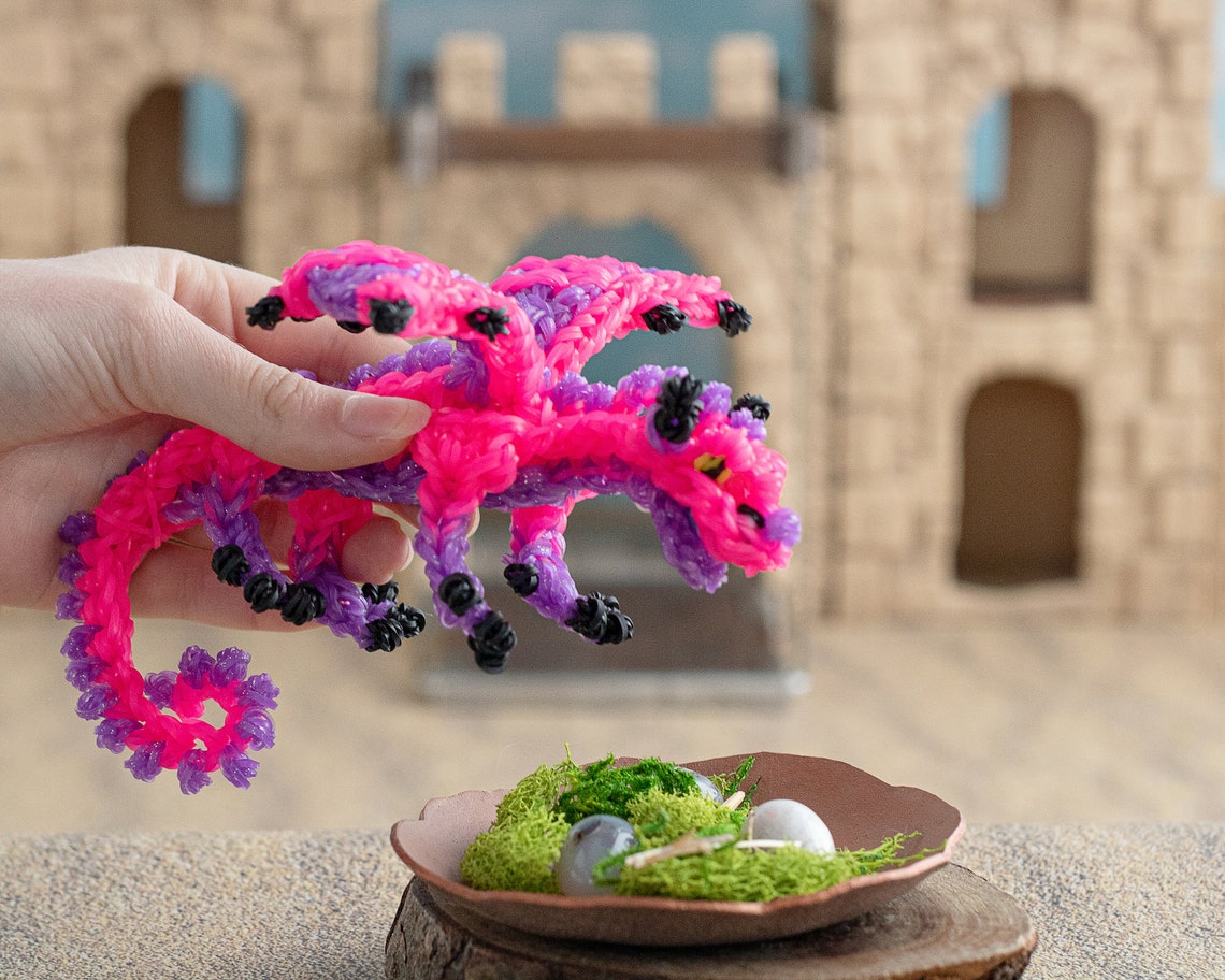 Squishy Soft Dragon Sculpture Creepy Cute Dragon Plush Pink | Etsy