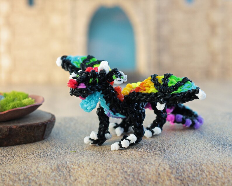 LGBTQ Dragon Figurine Pride Flag Custom Dragon Plush Lesbian - Etsy