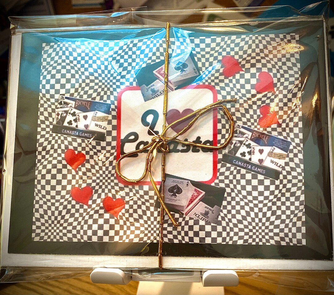 Canasta Greeting Card Set - 5 Pack With Envelopes - Etsy