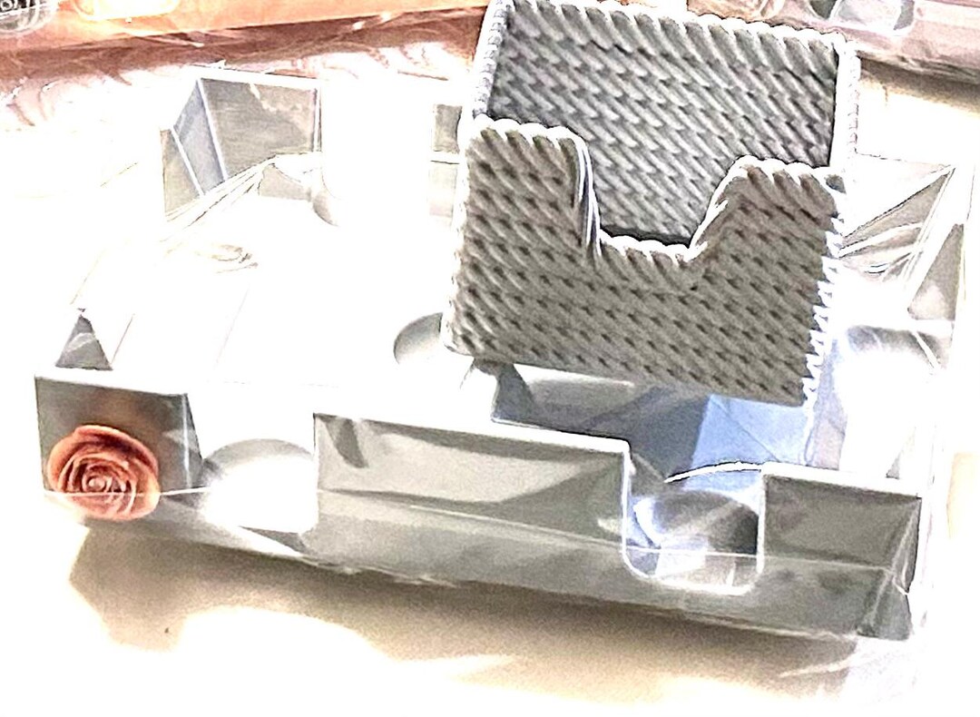 Canasta Card Spinner/ Card Box Set SILVER-FREE SHIPPING - Etsy