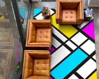 Pink Pop Art Rug - Etsy