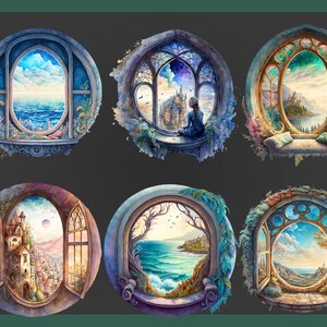 Magic Windows, PNG, Clip Art, Ghibli, Aesthetic, Cottagecore, Fantasy ...