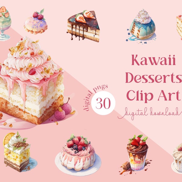 Dessert Clip Art - Etsy