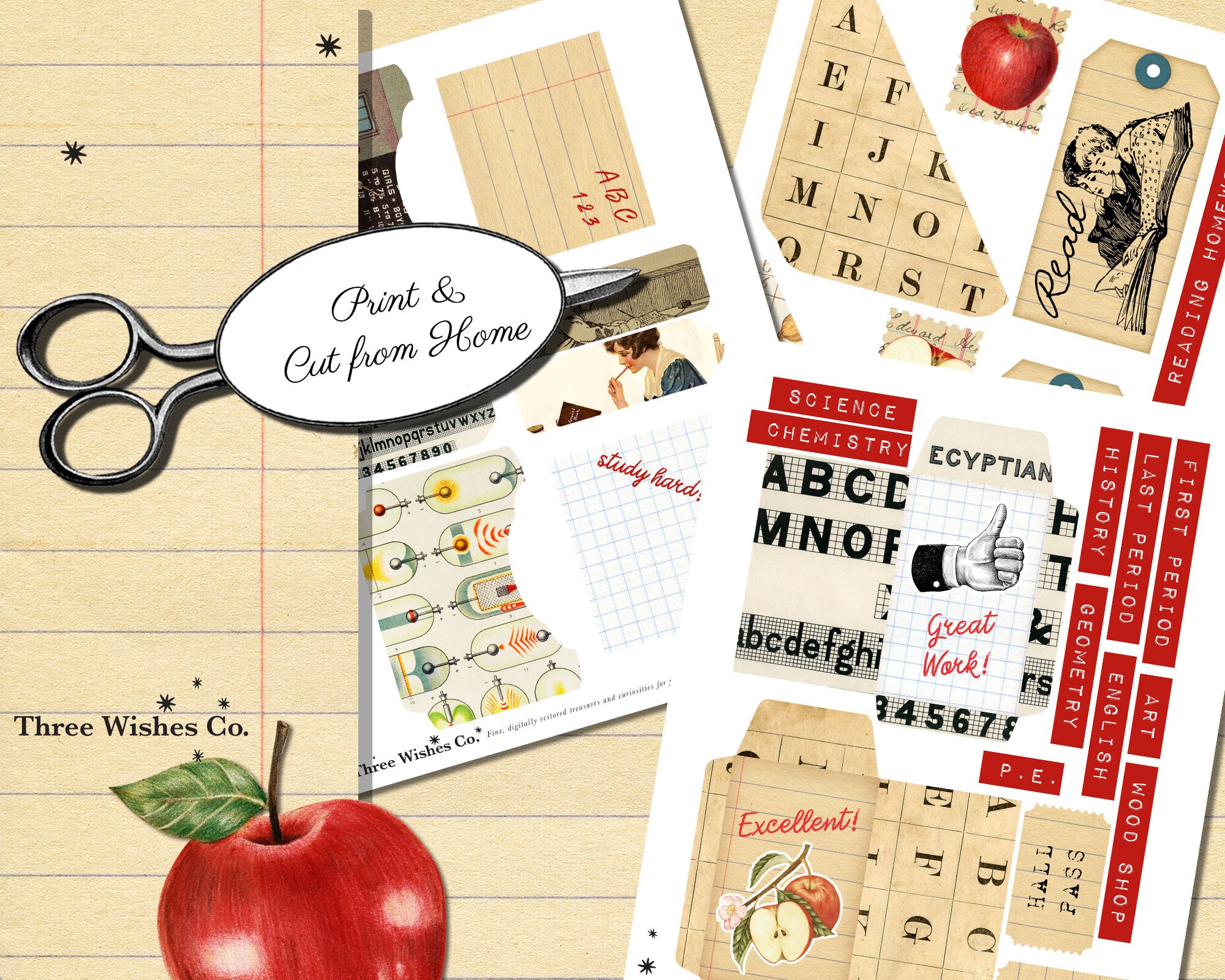 Schoolhouse Junk Journal Kit Back to School Junk Journal - Etsy UK