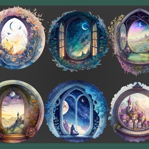 Magic Windows, PNG, Clip Art, Ghibli, Aesthetic, Cottagecore, Fantasy ...