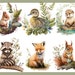 Woodland Animals PNG, Clip Art, Baby, Birthday, Nursery, Fox, Owl, Deer ...