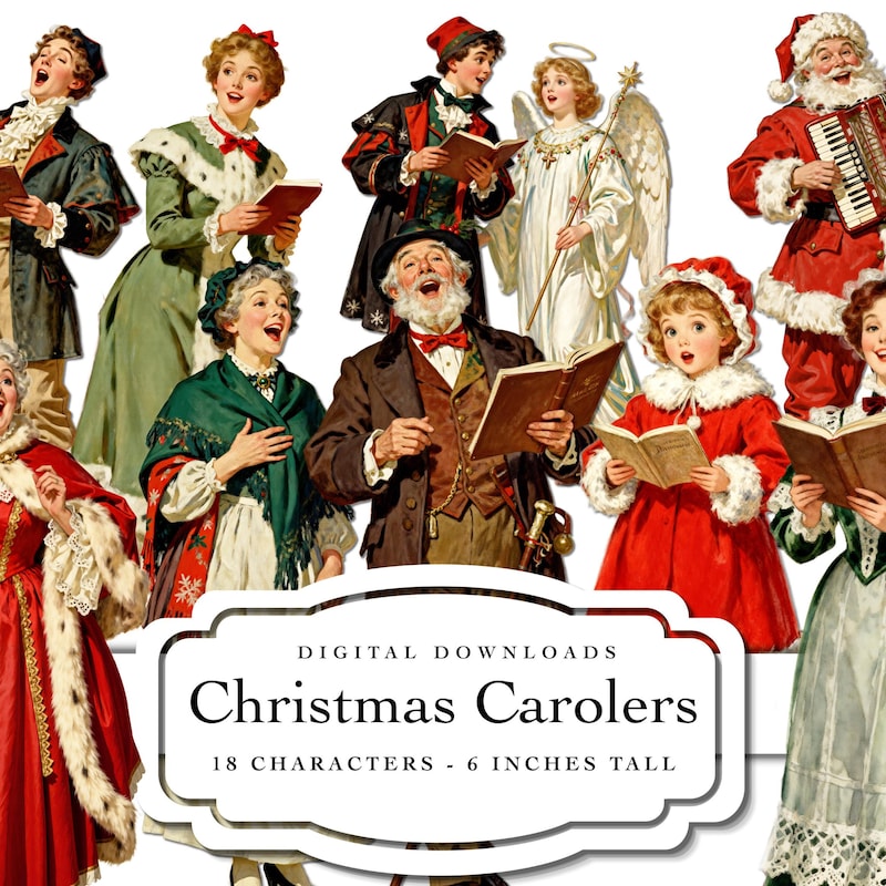 Victorian Caroling Dolls - Etsy