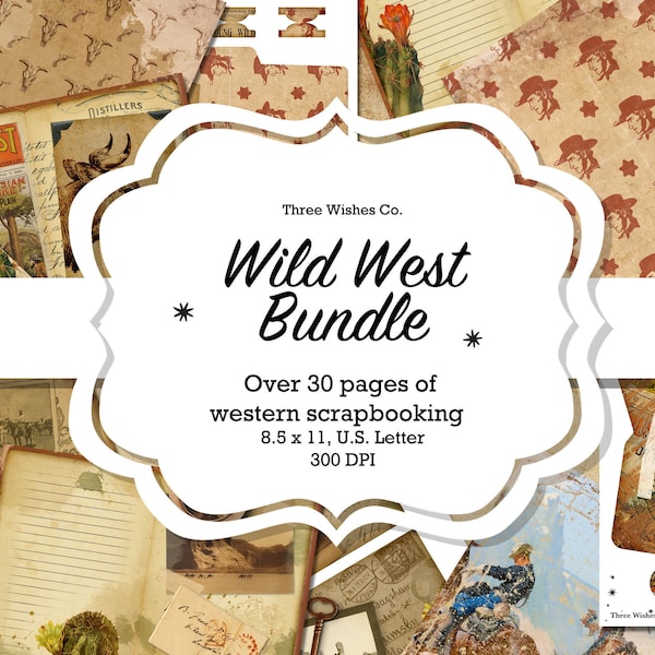 Western Collage - Etsy