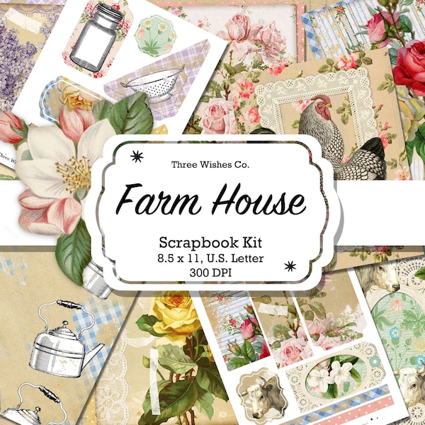 Farm Scrapbook Kit - Etsy