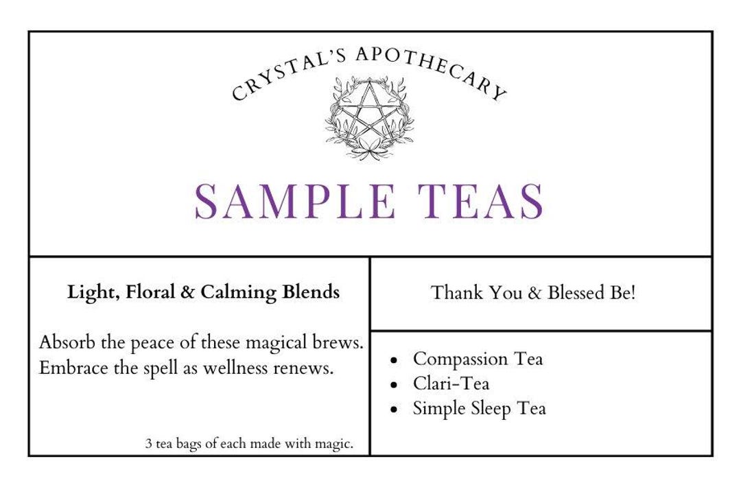 Floral & Calming Sample Teas - Etsy
