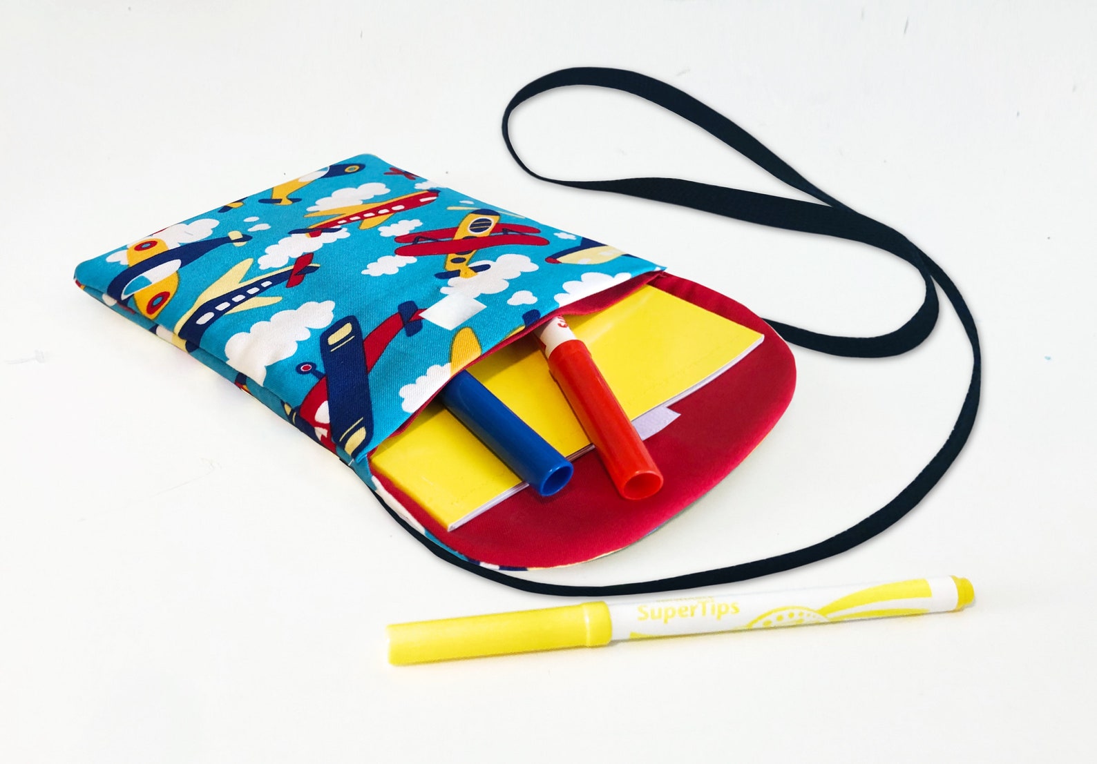 Handmade Kid's Crossbody Bag: Play Bag With Velcro Closure, Child's ...
