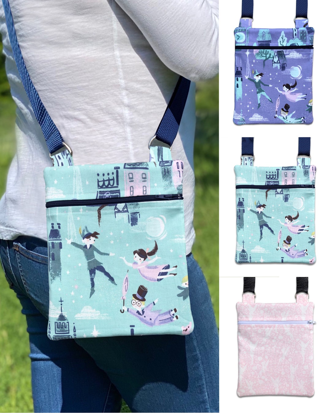 Peter Pan Crossbody Bag, Neverland Peter Pan Purse, Peter Pan Gift Idea ...