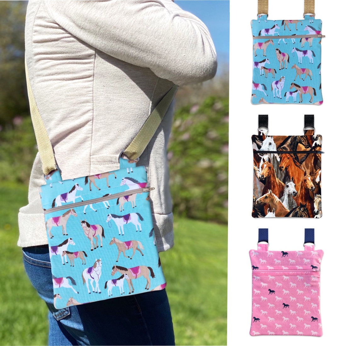 Horseback Riding Crossbody Bag With Adjustable Strap, Equestrian Bag ...