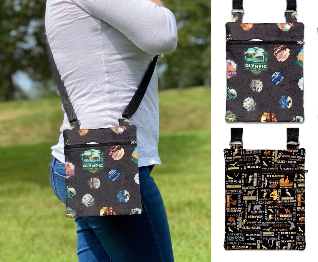 National Parks Bag, Hiking Crossbody Bag With Adjustable Strap ...