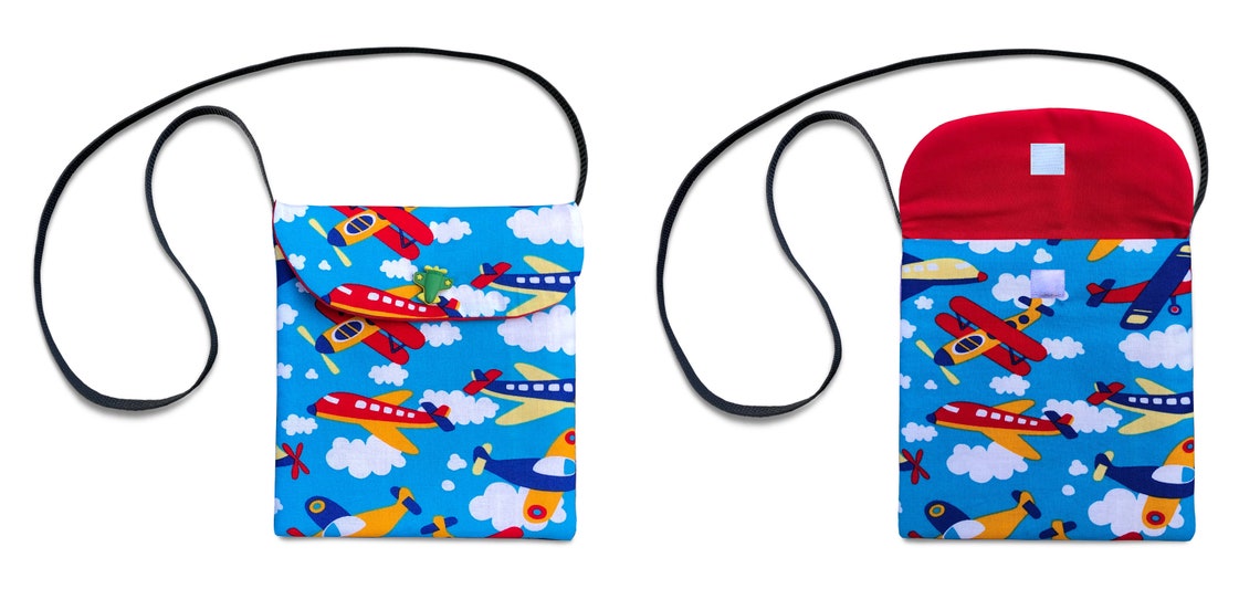 Handmade Kid's Crossbody Bag: Play Bag With Velcro Closure, Child's ...