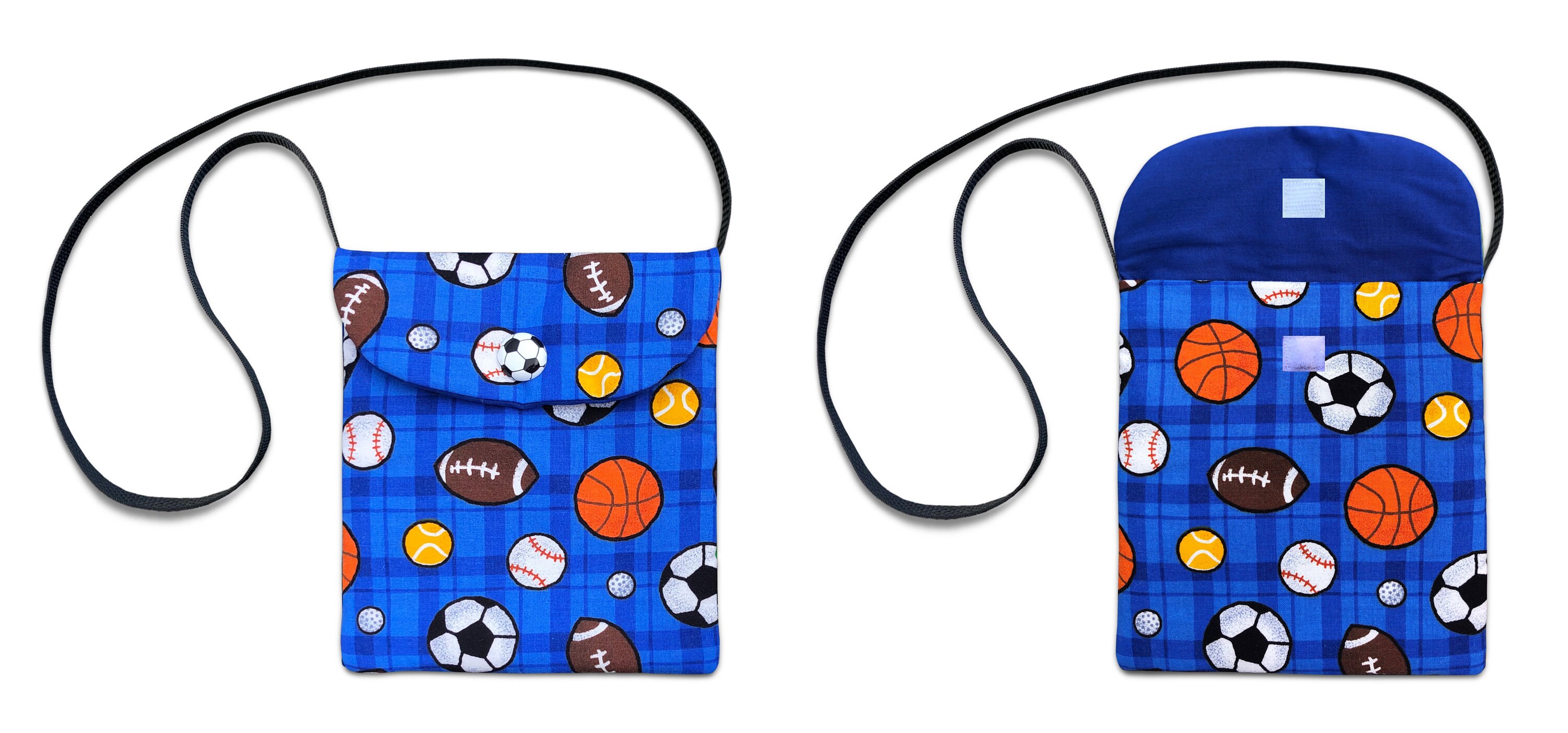 Handmade Kid's Crossbody Bag: Play Bag With Velcro Closure, Child's ...
