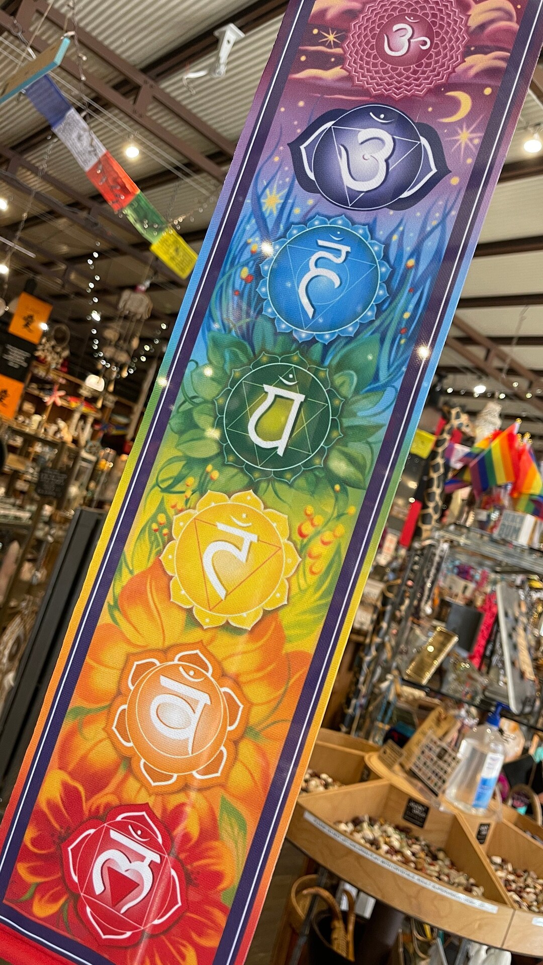 Chakra Tapestry, Small Chakra Banner, Mini Chakra Prayer Flag, 7 Chakra ...