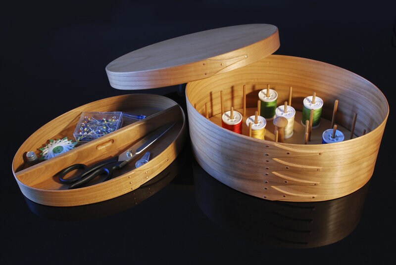 Shaker Oval Sewing Box No 6, Shaker Sewing Box - Etsy