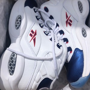 Reebok Question Blue Mid - Etsy
