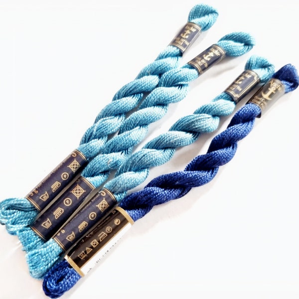 Shades of Blue Embroidery Thread - Etsy