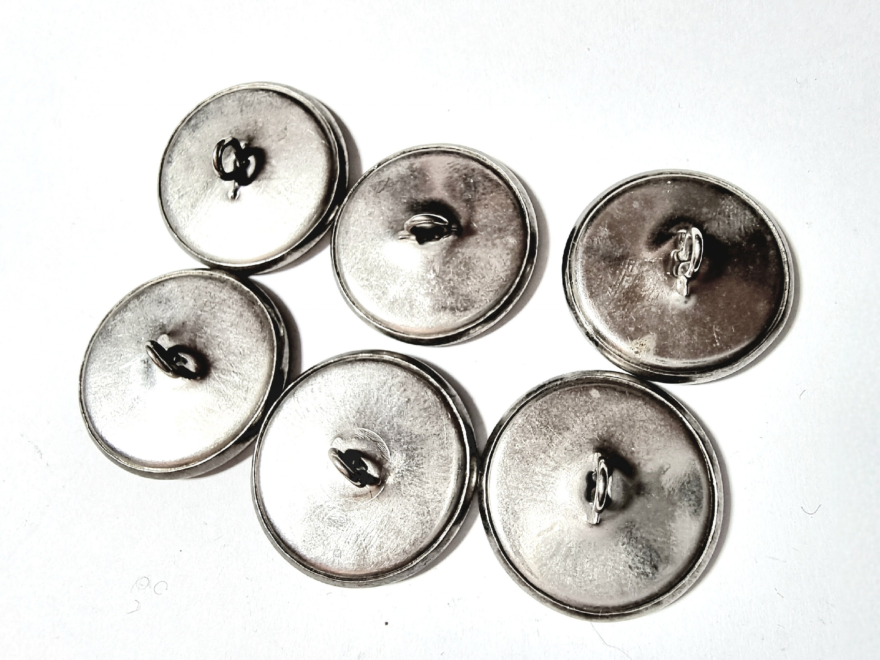 6 Vintage Coat of Arms Buttons Eagle Crown 27 Mm, Domed Decorative ...