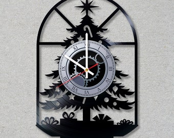 Christmas santa clock | Etsy