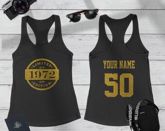 50th Birthday Tank - Etsy