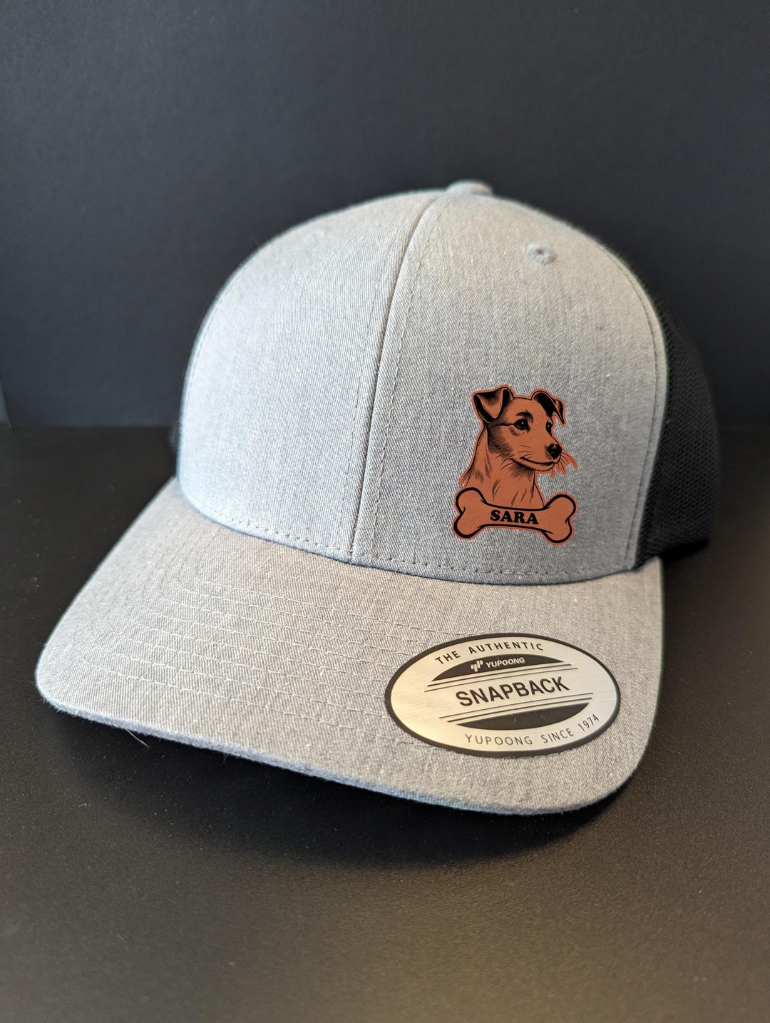 Jack Russell Terrier Hat, Personalized Dog Name Hat, Patch Hat, Pets ...