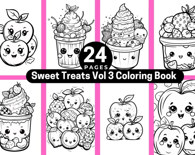 Sweet Treats: A Delectable Coloring Adventure - Etsy Canada