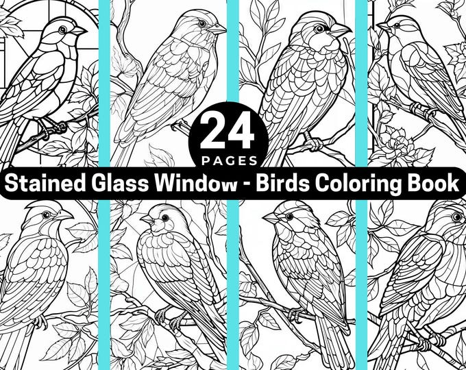 Owl Stained Glass Window - Printable Adult Coloring Page From ...