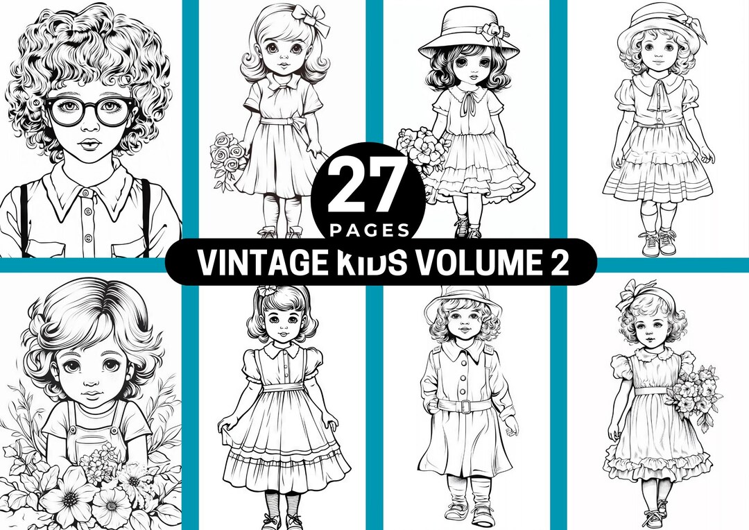 Vintage Nostalgia Coloring Book: Volume 2 – A Timeless Collection of ...