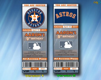 Astros Party Invitation - Etsy