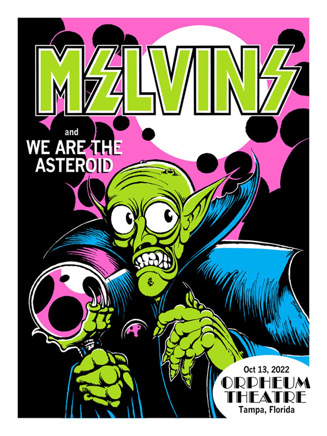 Melvins - Tampa 2022 Silkscreened Poster by Mike Pender - Etsy