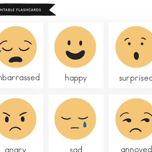 Emotions and Feelings Printable Worksheets Emotions | Etsy