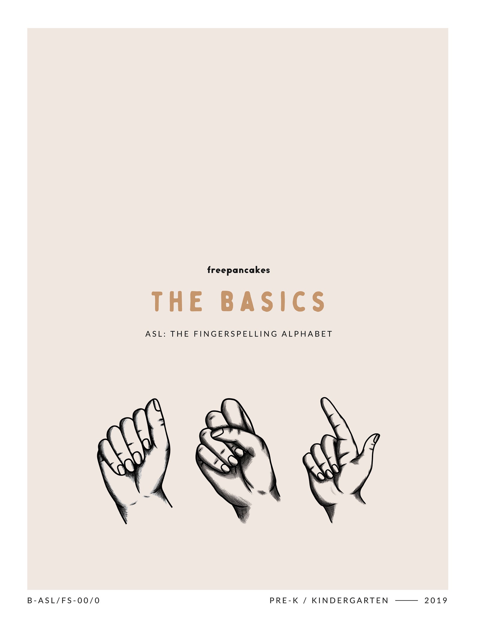 Sign Language Fingerspelling Printable Worksheets - ASL - Sign Language ...