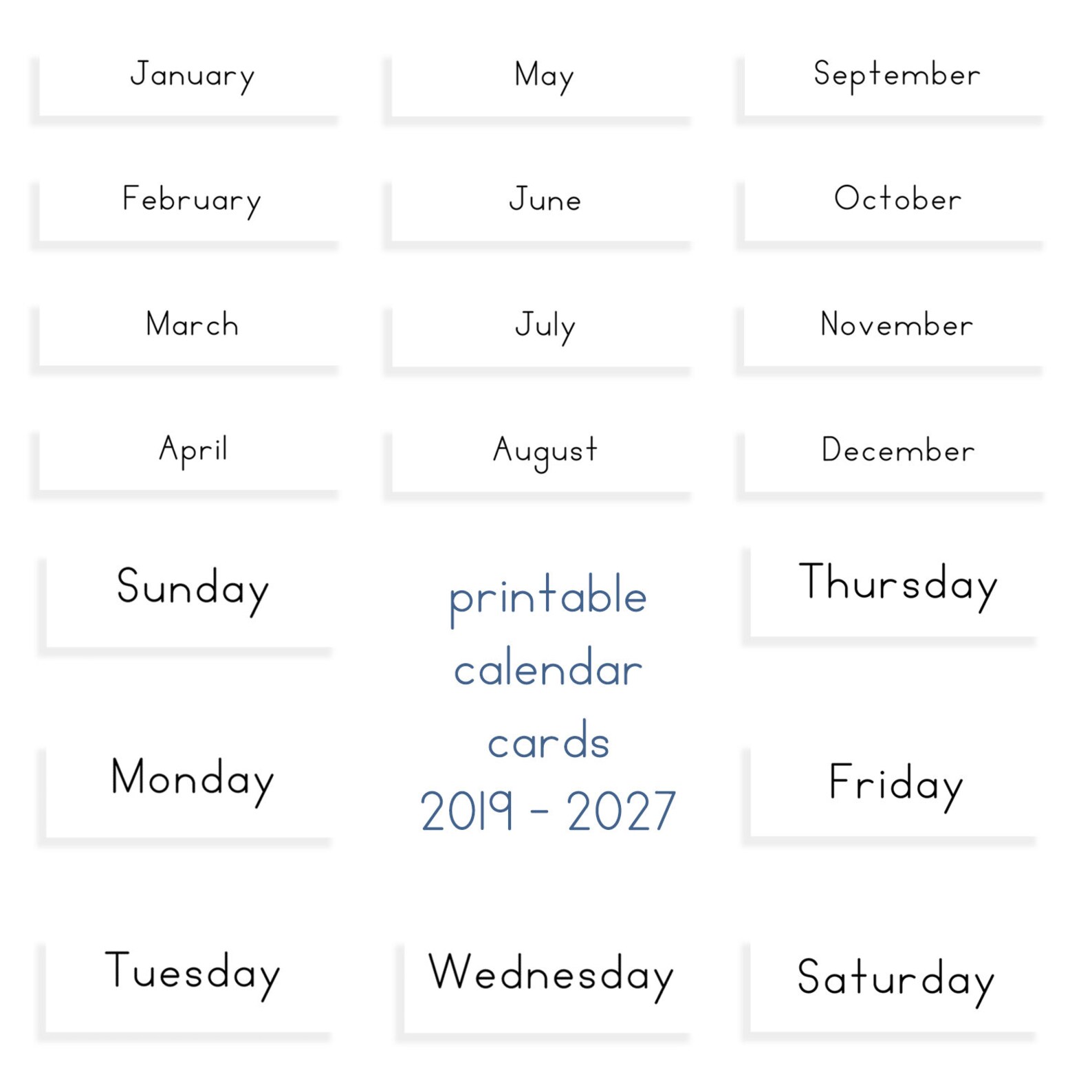 Daily Routine Banner - Calendar Banner - Day of the Week Banner ...