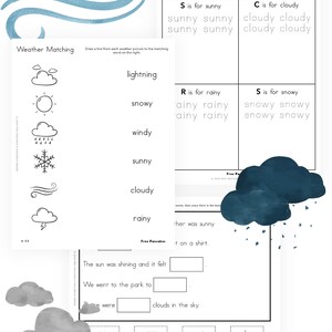 Weather Flashcards and Activities Earth Science Weather Cards ...
