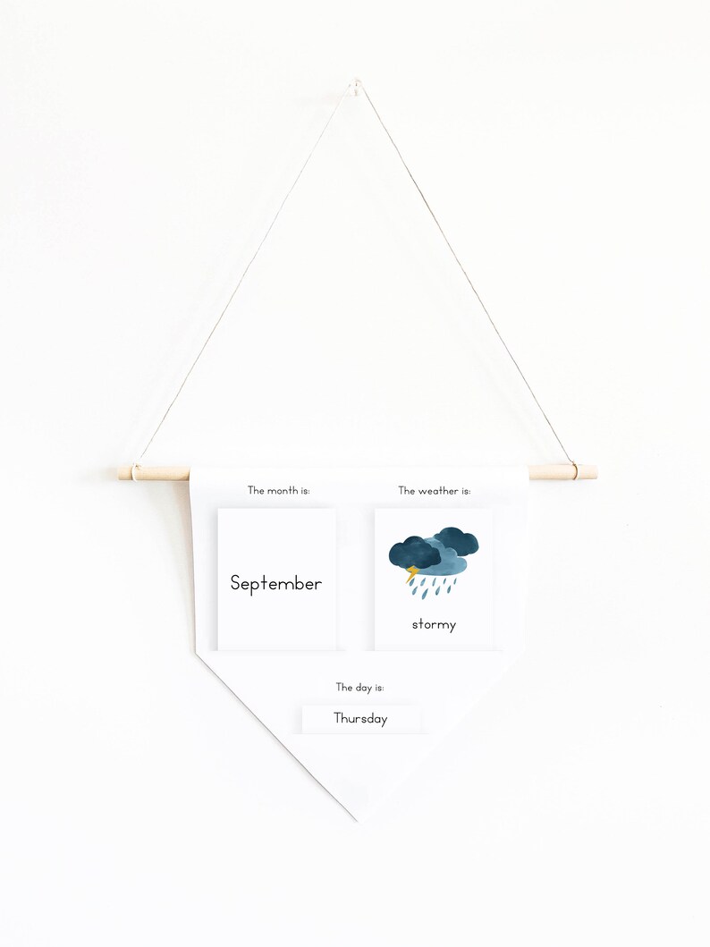 Mini Daily Routine Banner Digital Download - Weather Banner - Day of ...