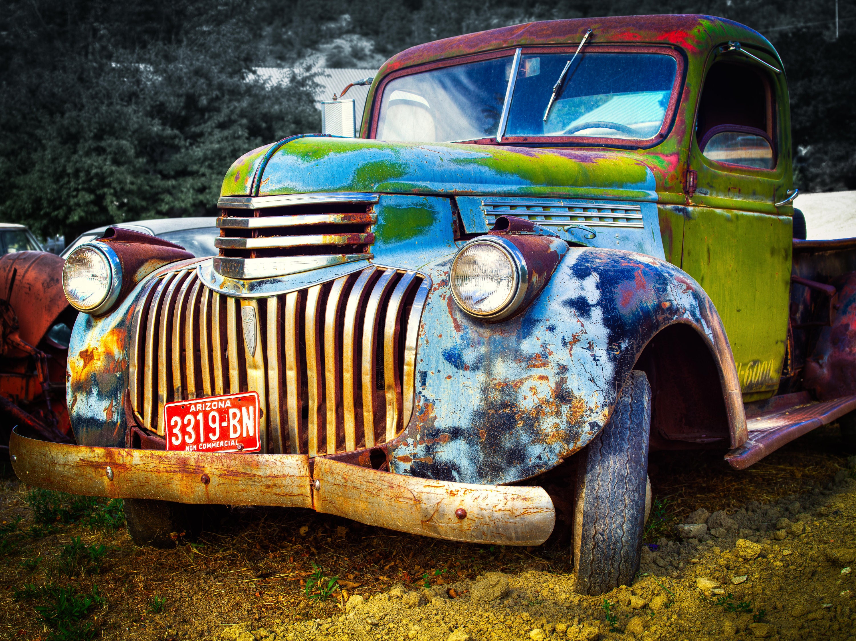 Crazy Colored 43 Chevy Pickup, Photo Print, Utah, 2019 - Etsy UK