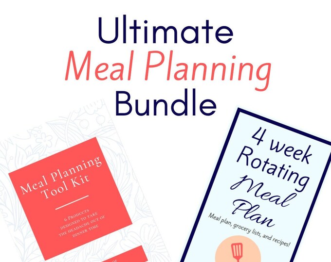 12 Week Meal Plan Bundle - Etsy