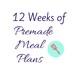 12 Week Meal Plan Bundle - Etsy