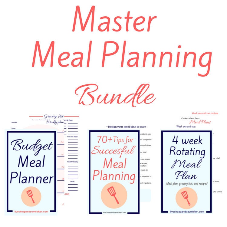 Master Meal Planning Bundle - Etsy