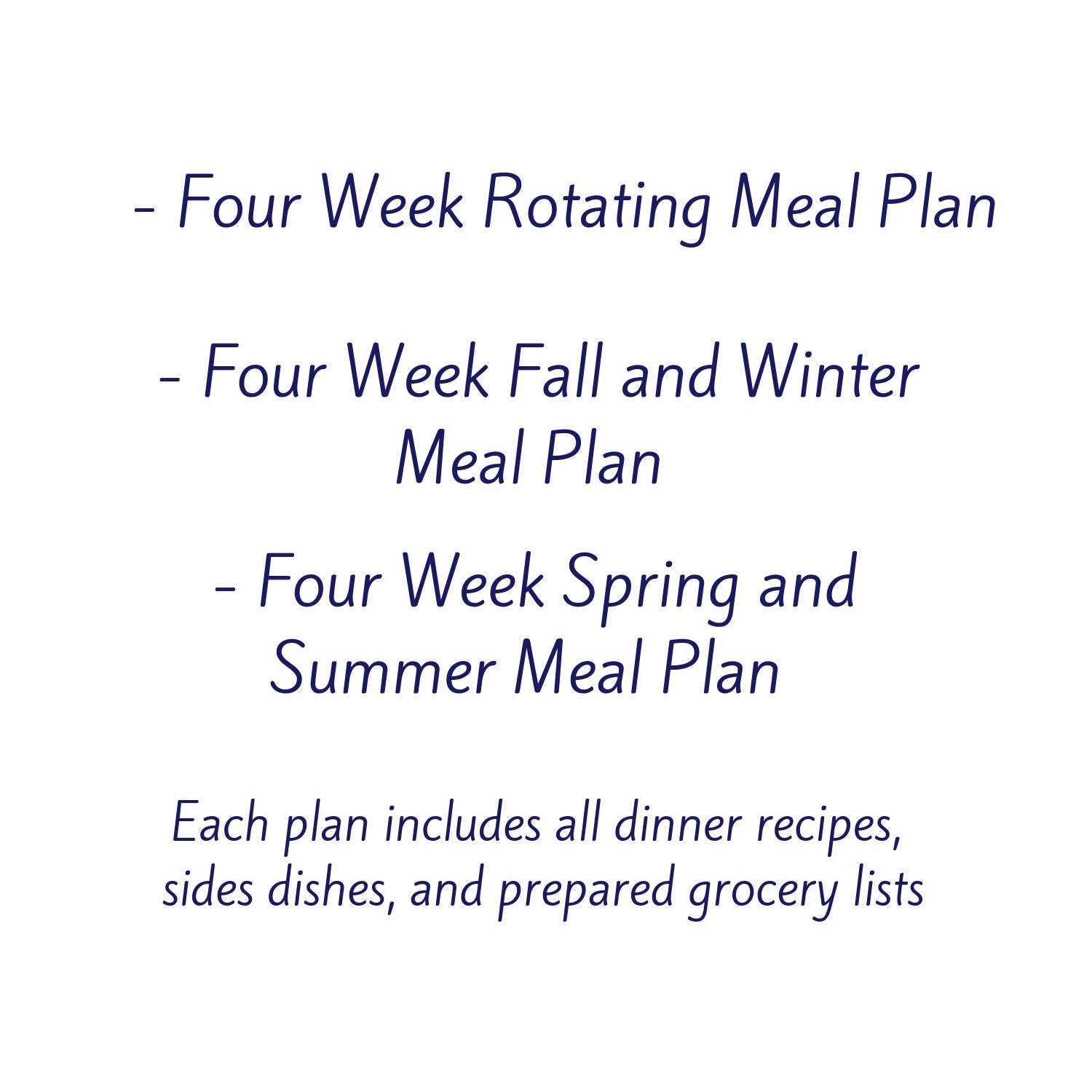12 Week Meal Plan Bundle - Etsy